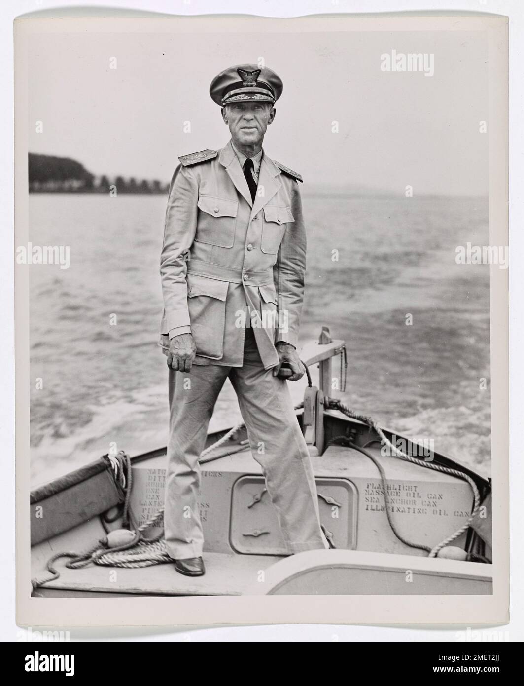 The Admiral Tests a Lifeboat. Vice Admiral Russell R. Waesche ...