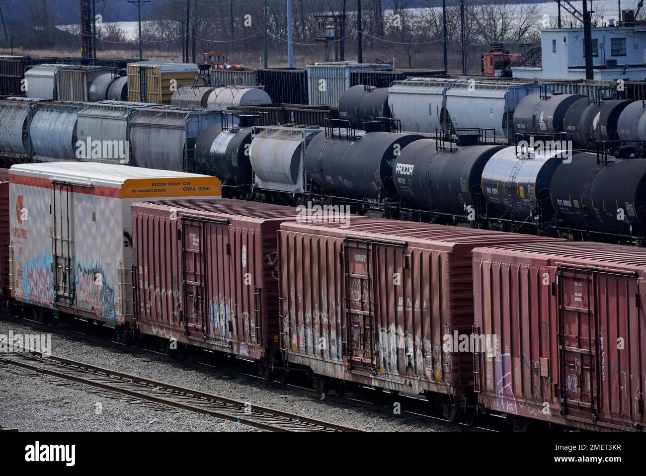 Train consists are formed at Norfolk and Southern Railroad's Conway ...