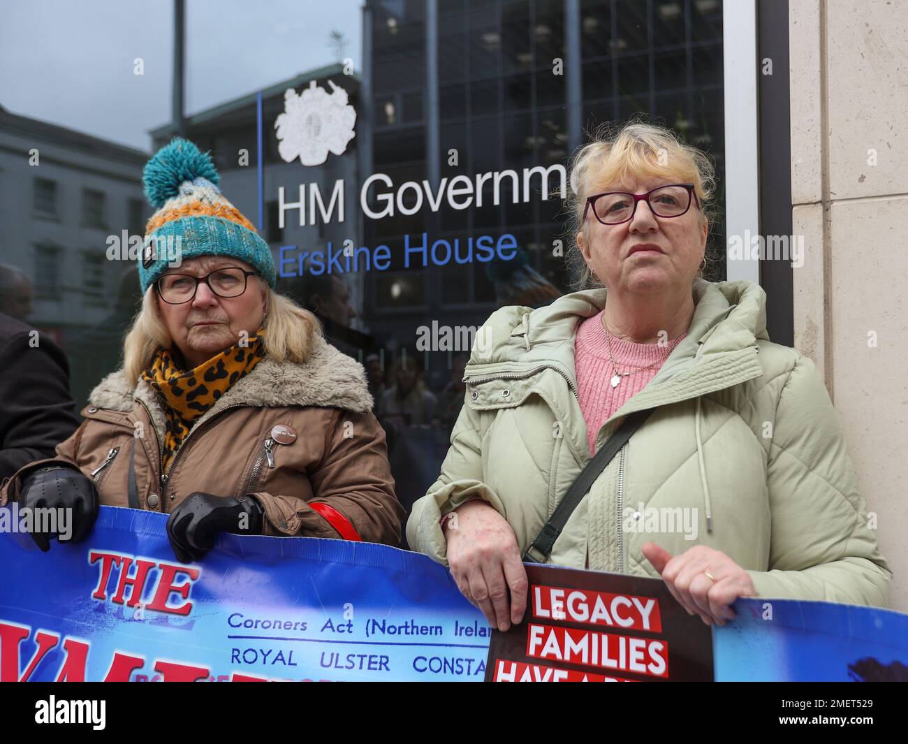 Briege Voyle (right), daughter of 'Ballymurphy Killings' victim Joan ...