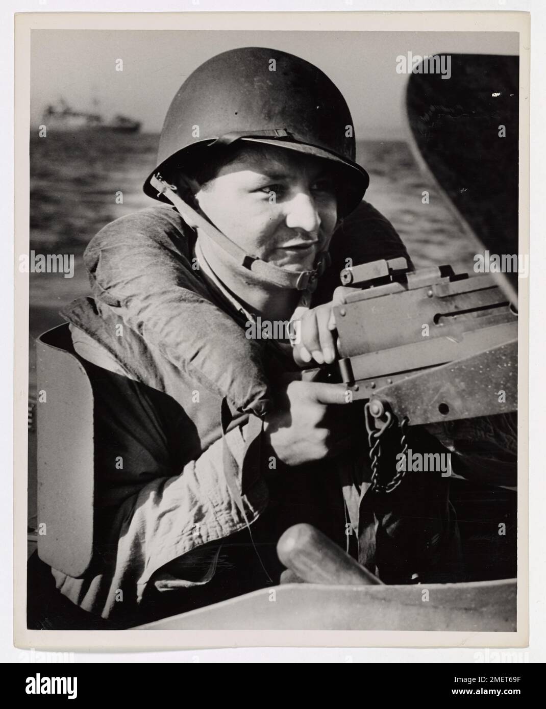 George 'White Bear' Drapeaux, a Sioux Indian from South Dakota, serves ...