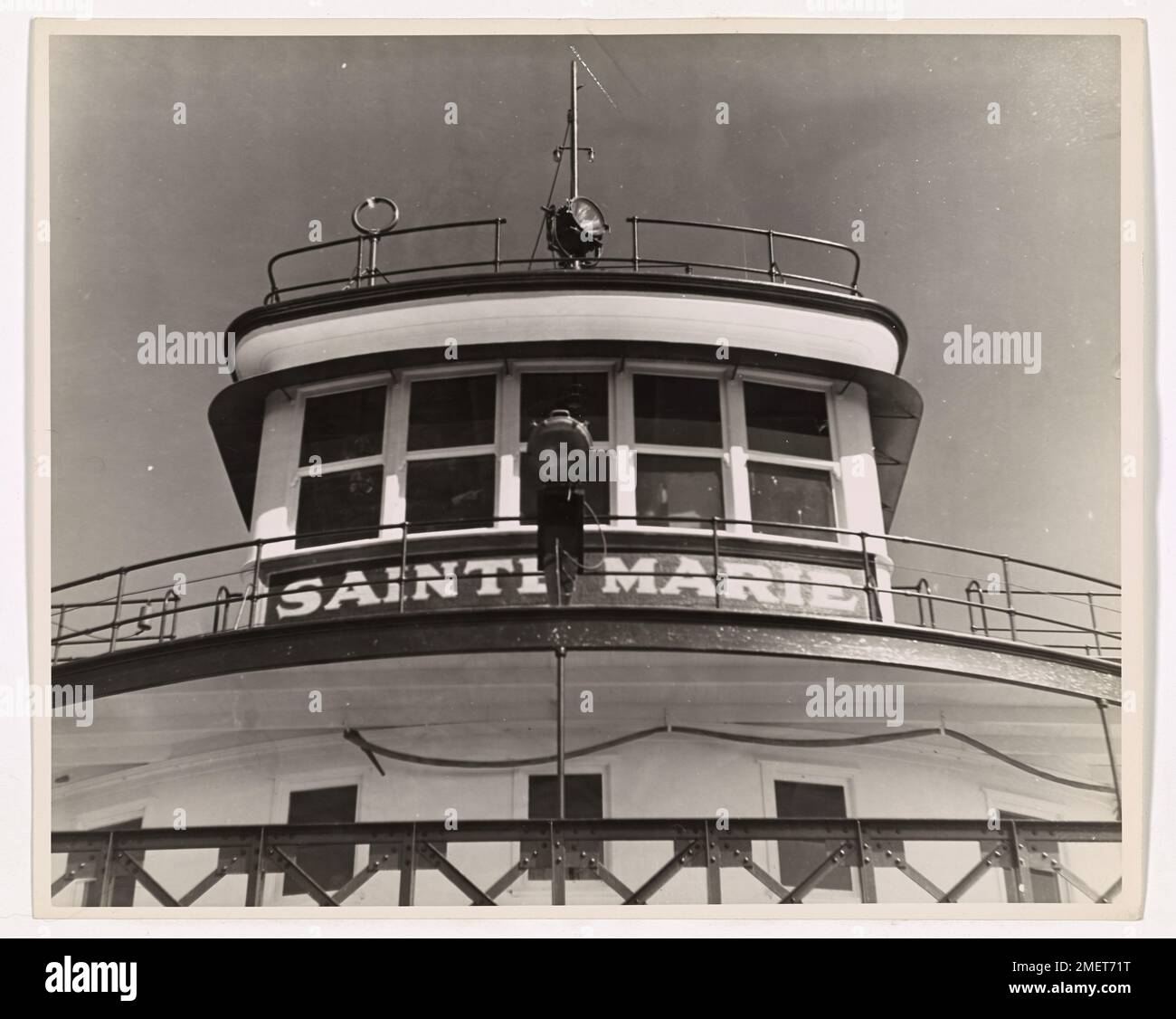 The image depicts the forecastle of the *Sainte Marie*, a ship engaged ...