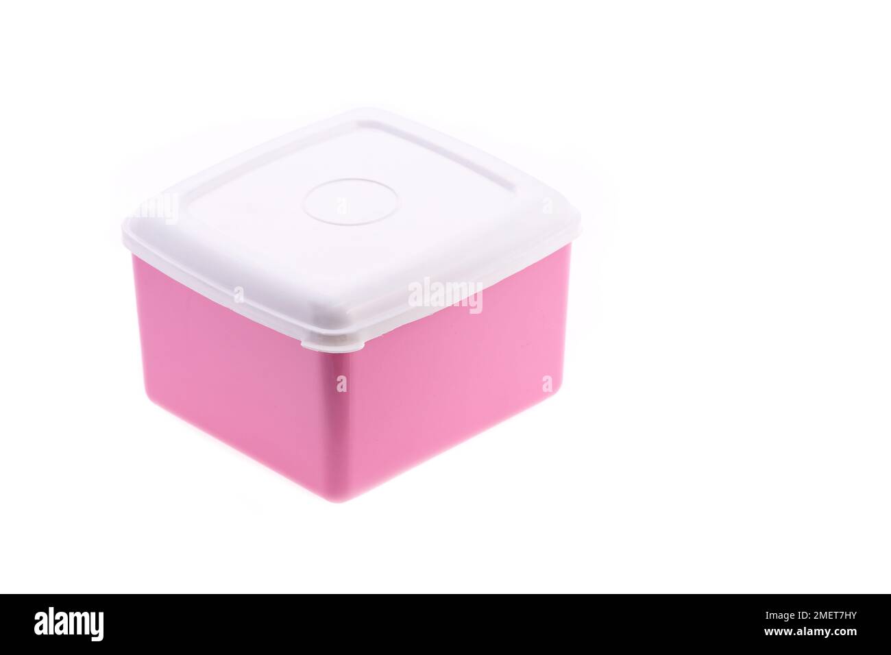Multipurpose Plastic Container With Lid; Photo On White Background ...