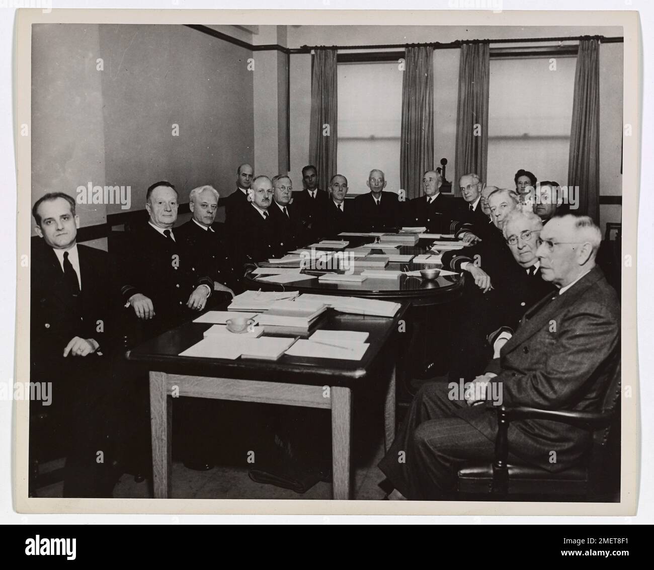 Led by Vice Admiral Russell R. Waesche, Coast Guard officers meet in ...