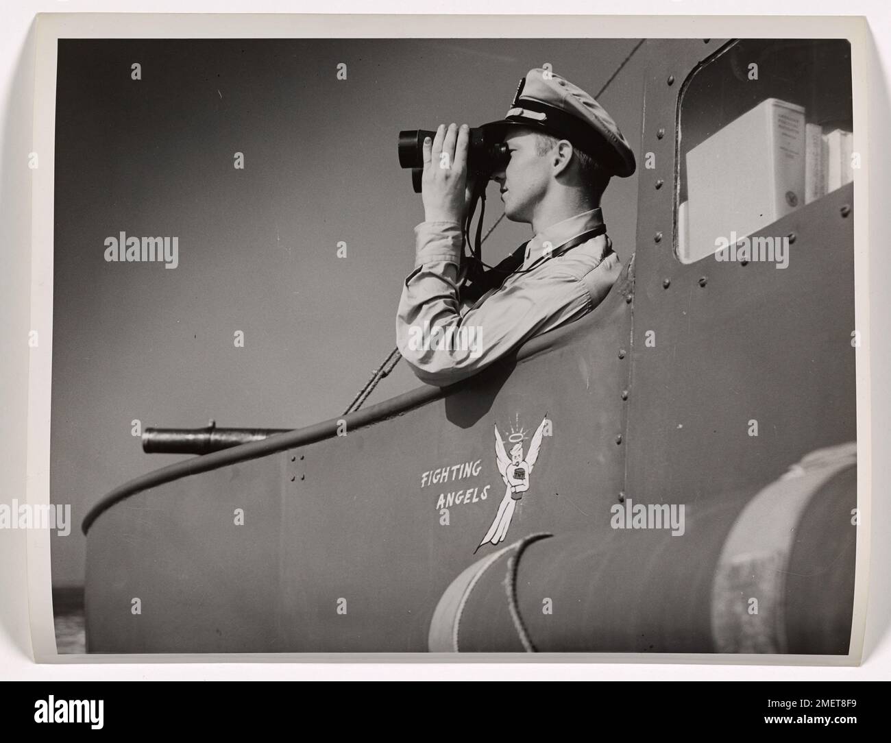 Aboard a fast Coast Guard 'sub-buster' on convoy duty, a Coast Guard ...