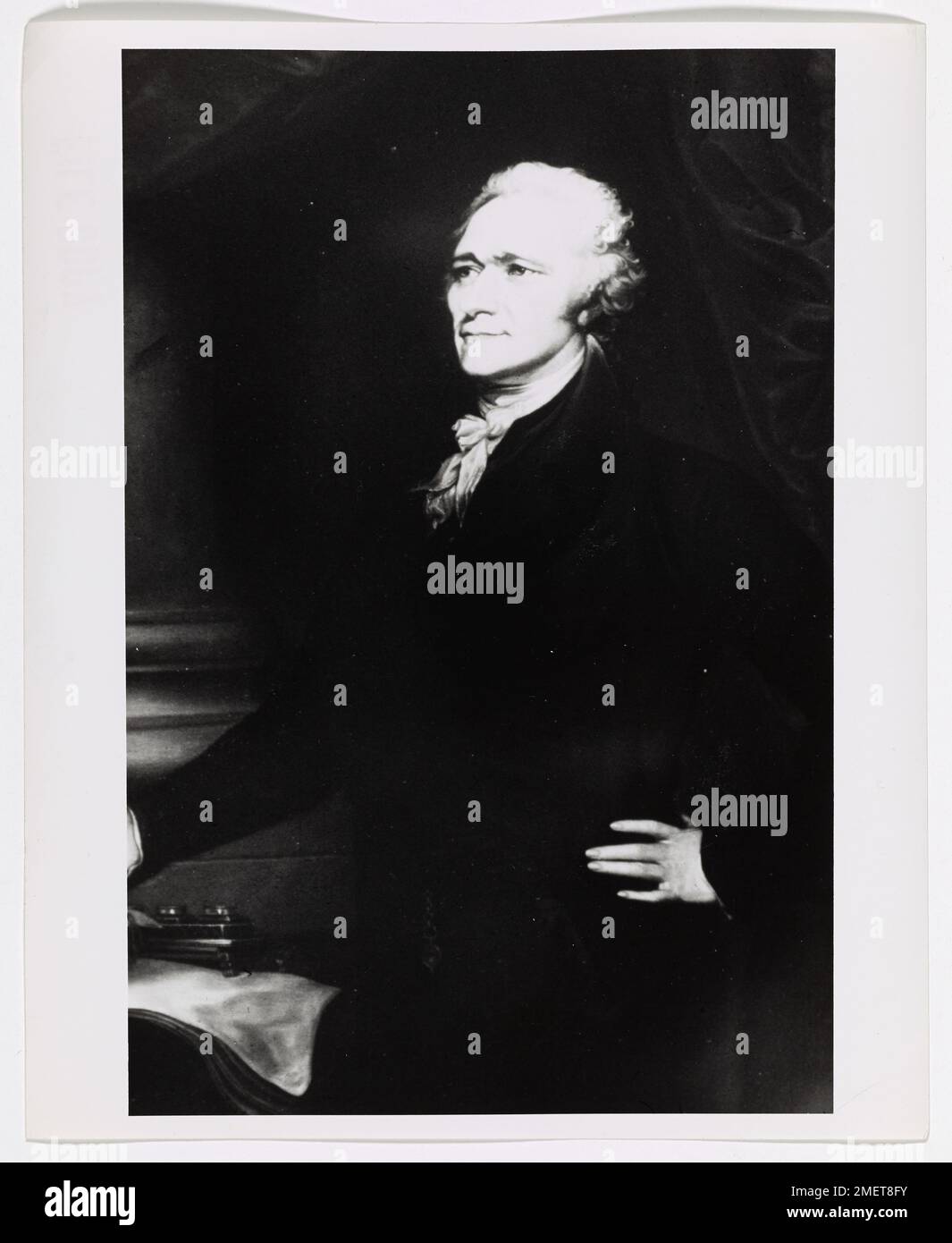 A portrait of Alexander Hamilton, one of the Founding Fathers of the ...