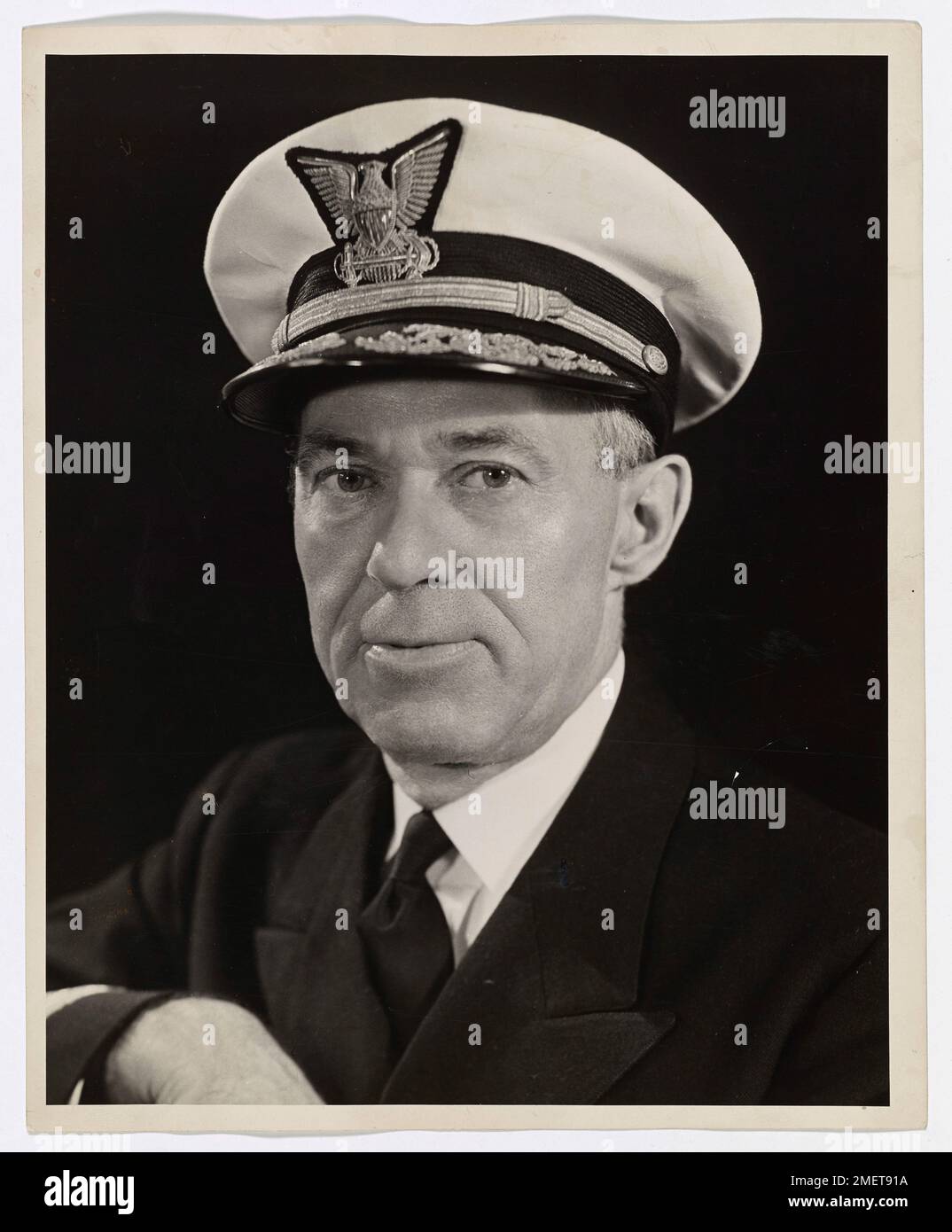 A World War II-era photograph of Admiral Russell R. Waesche, Commandant ...