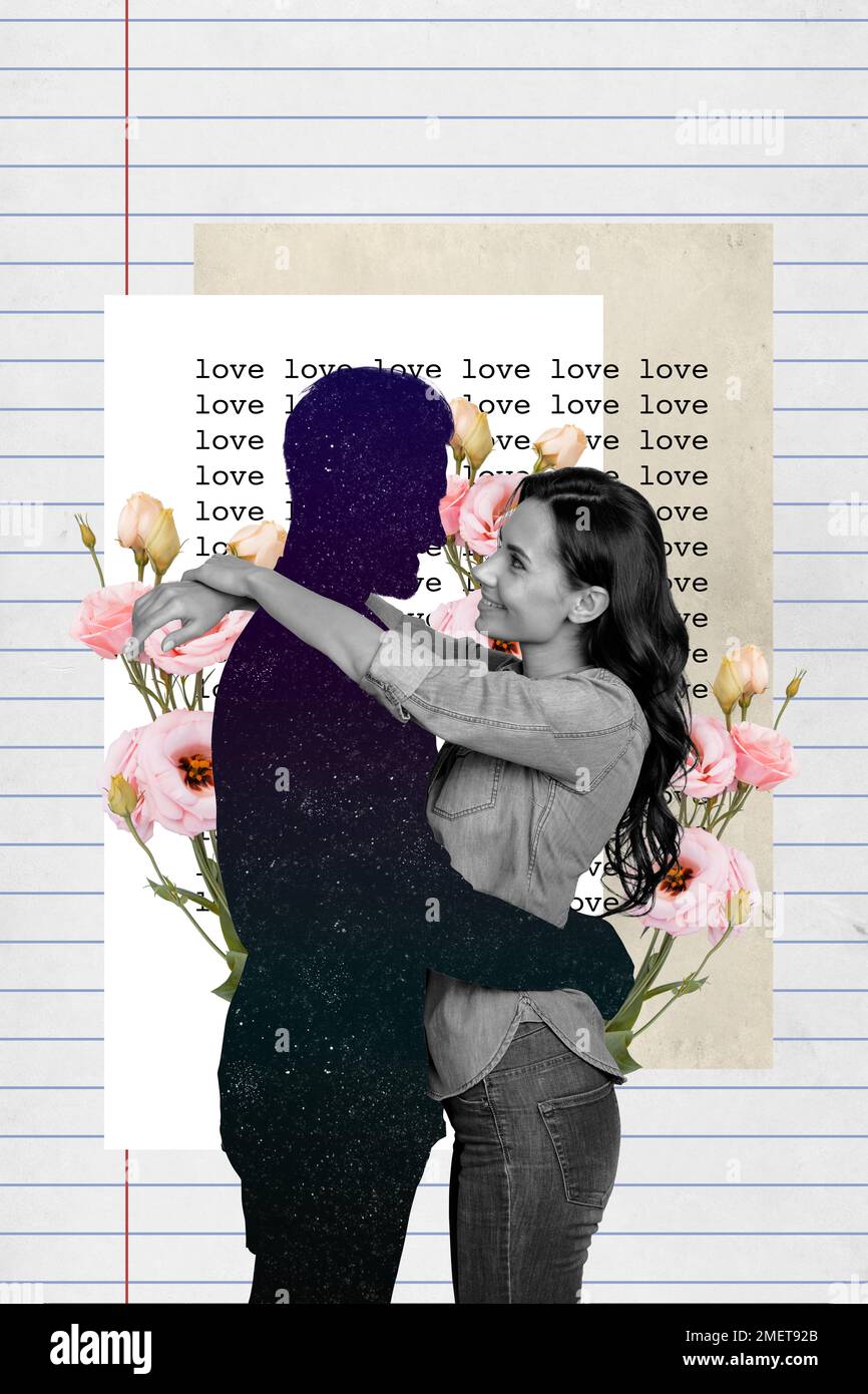 Cute Couples Cuddling Collage