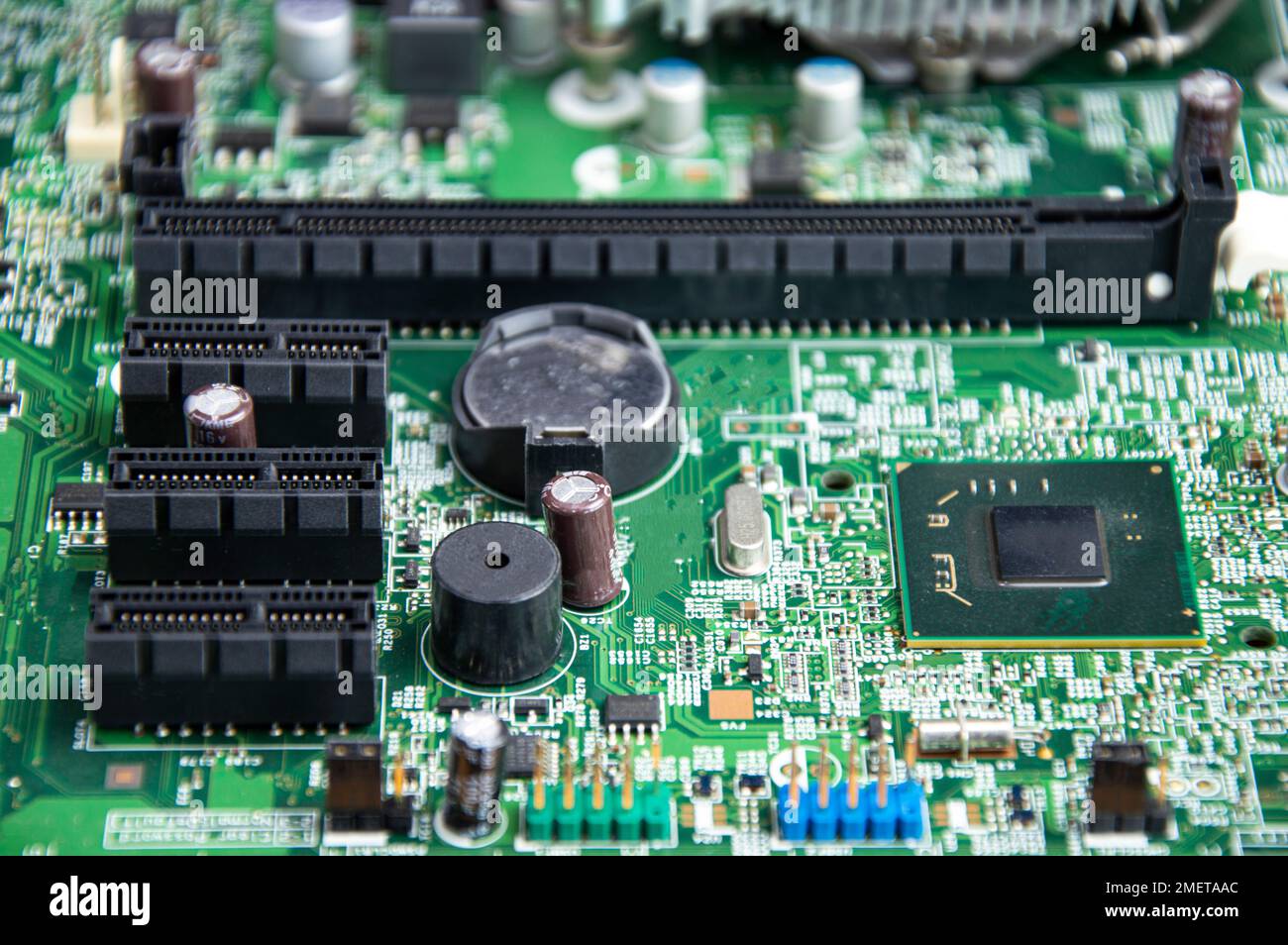 top view of computer motherboard Stock Photo - Alamy