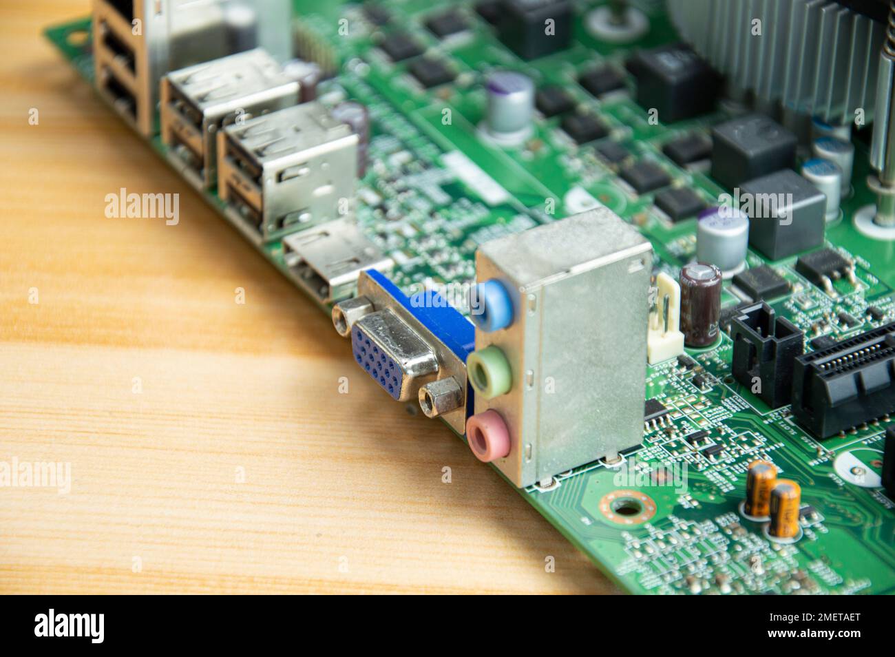side view of computer motherboard Stock Photo - Alamy