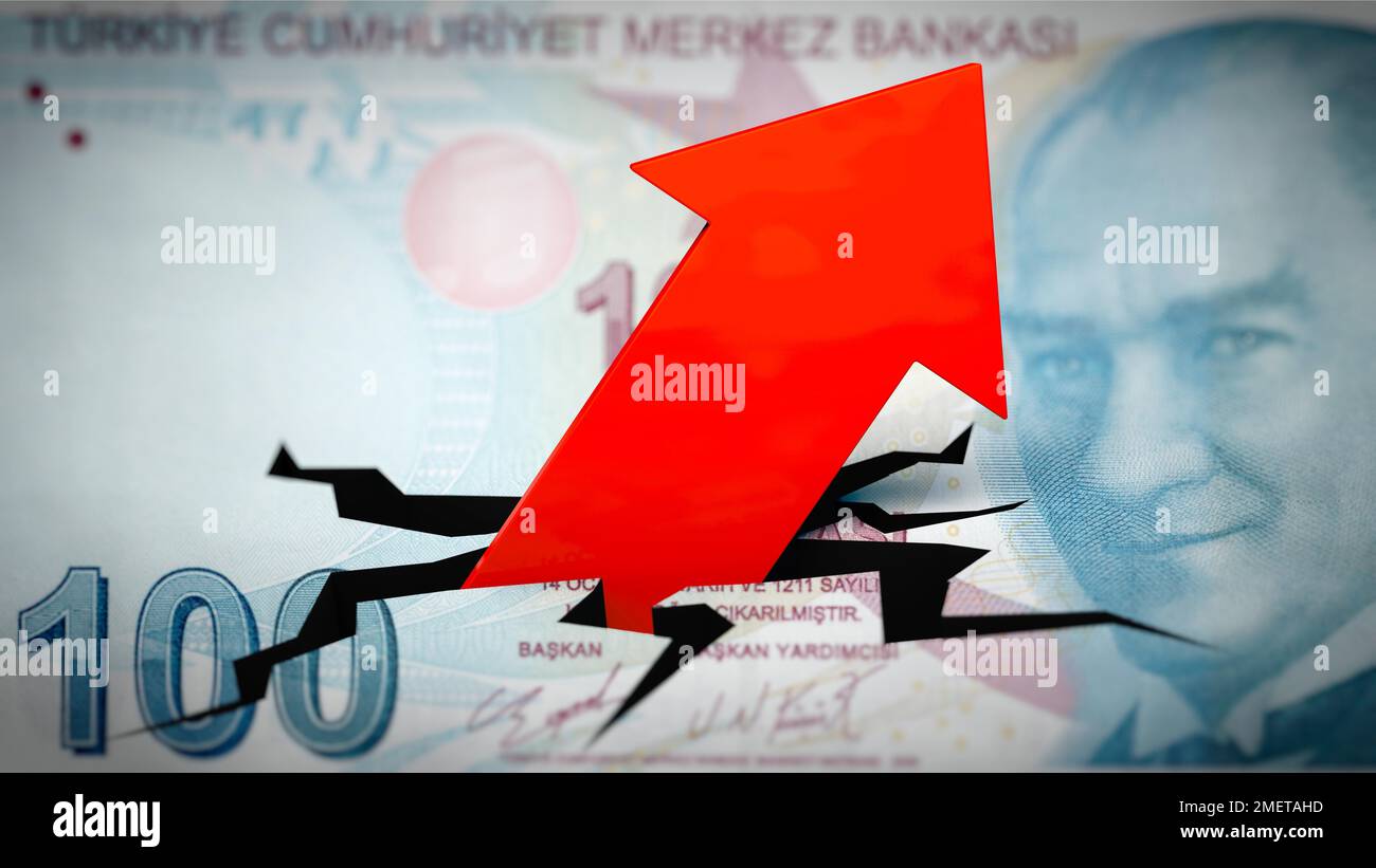 Symbolic image on the subject of spending, inflation, price increases ...