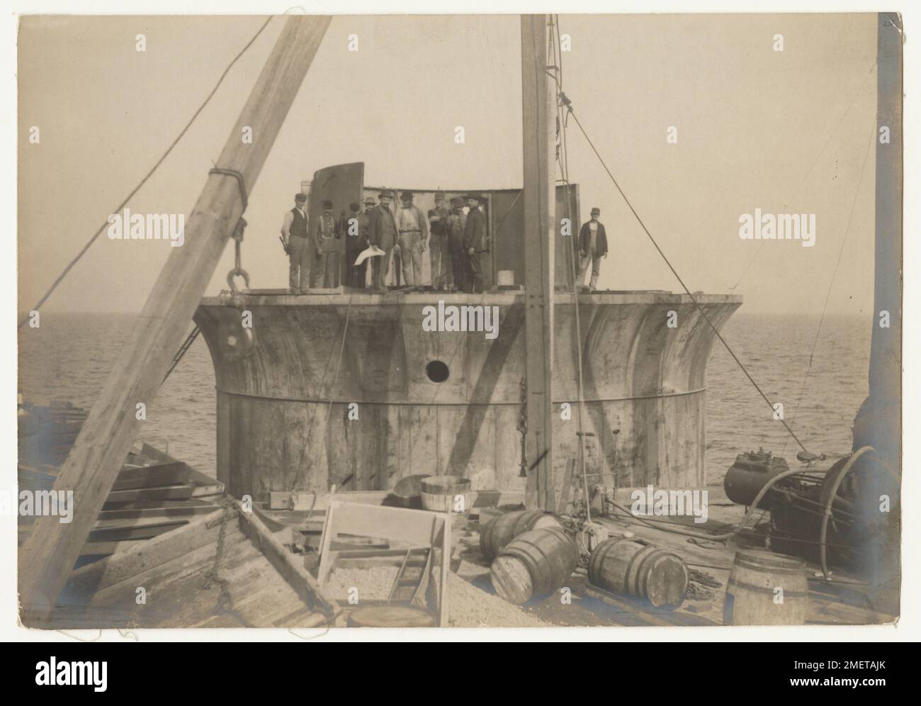 A group photo of construction workers at a construction site on the ...
