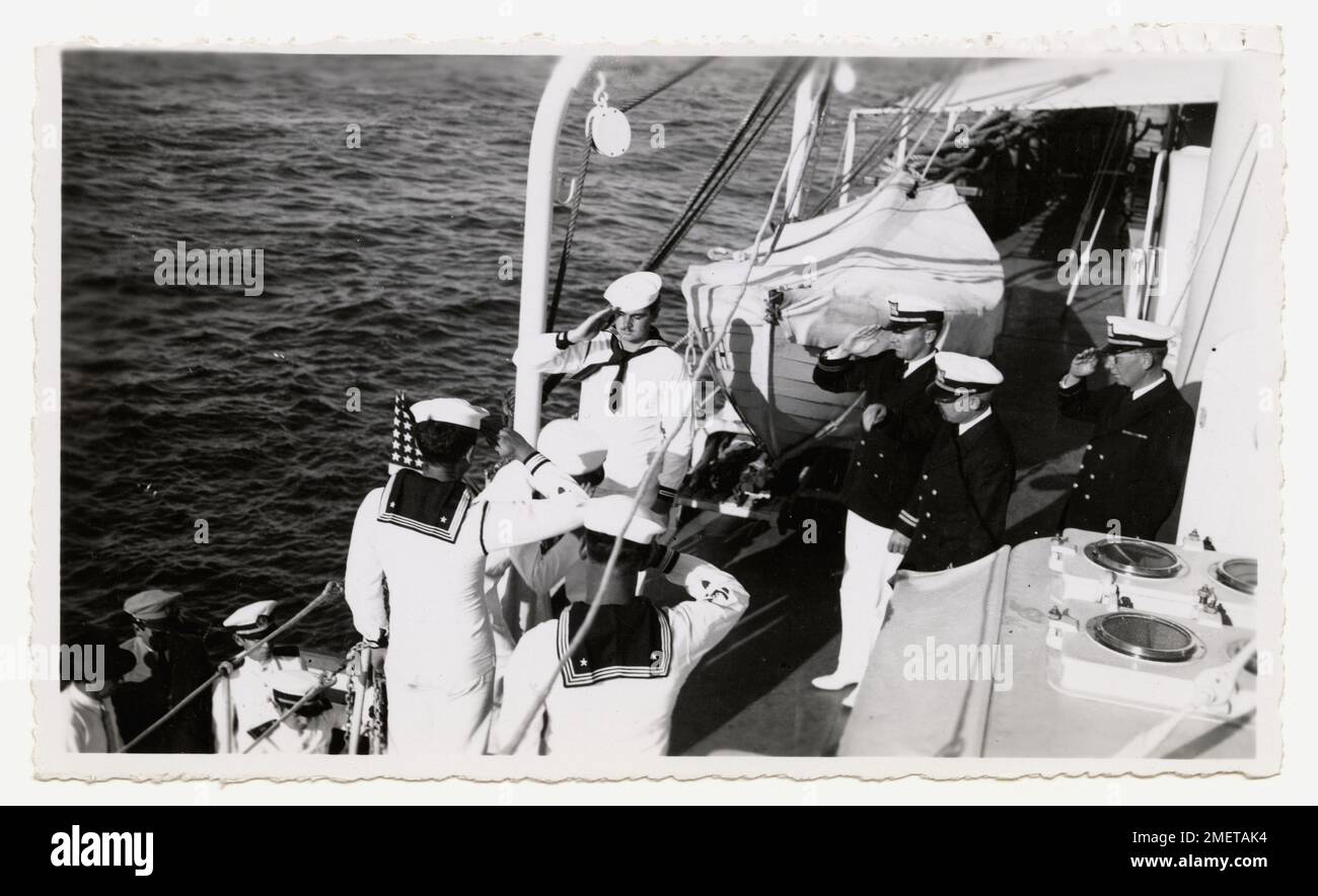 This image shows the U.S. Coast Guard ship 'Hermes' receiving a Mexican ...