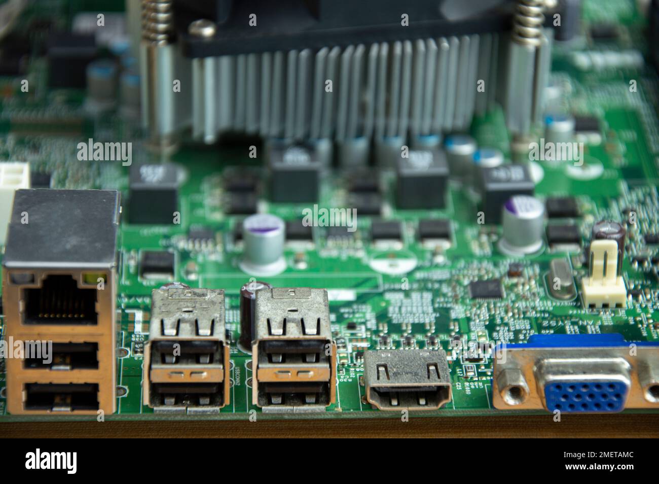 side view of computer motherboard Stock Photo - Alamy