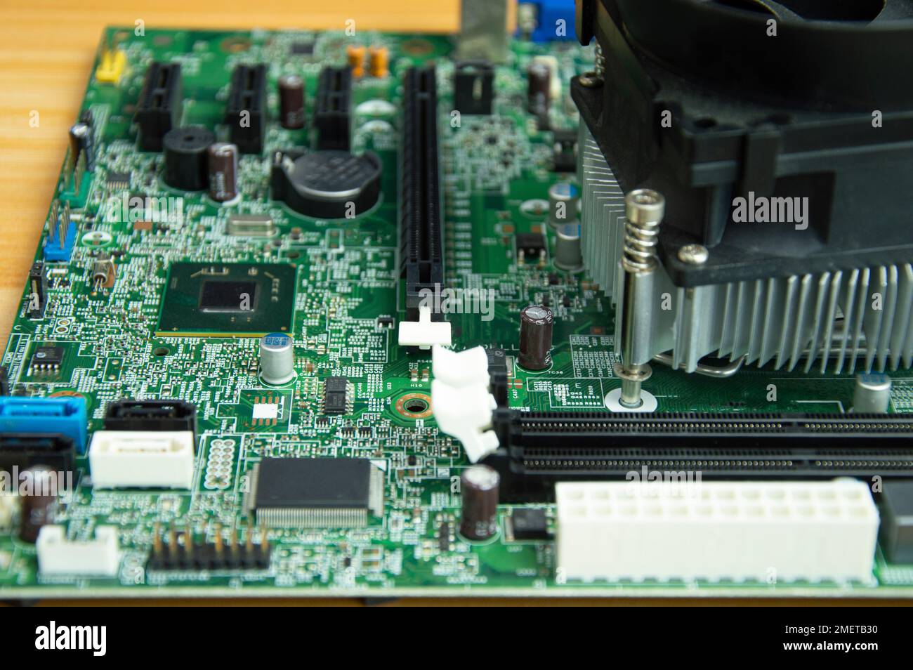 side view of computer motherboard Stock Photo - Alamy