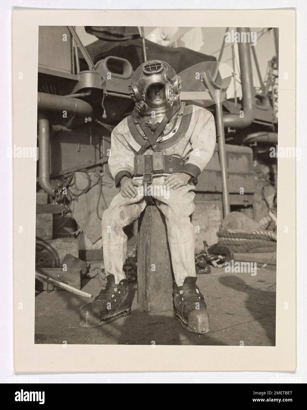 Floyd D. Barnard, BM2C, serves as a diver aboard a Coast Guard vessel ...