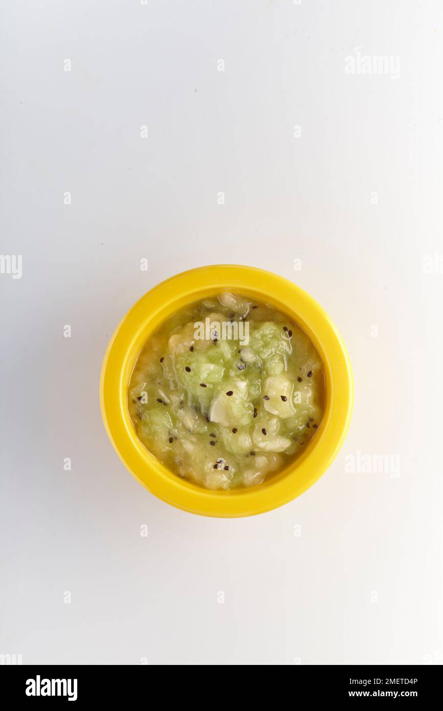 Kiwi banana puree Stock Photo - Alamy