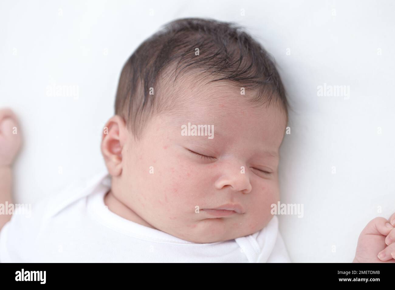 Baby girl sleeping Stock Photo - Alamy