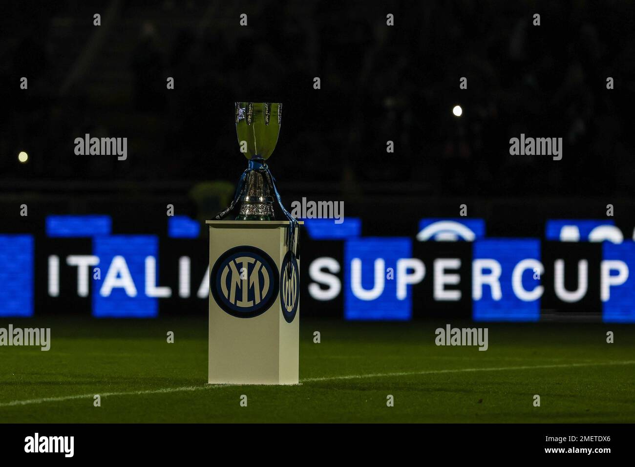 General view of Italian Supercup trophy wins by FC Internazionale ...