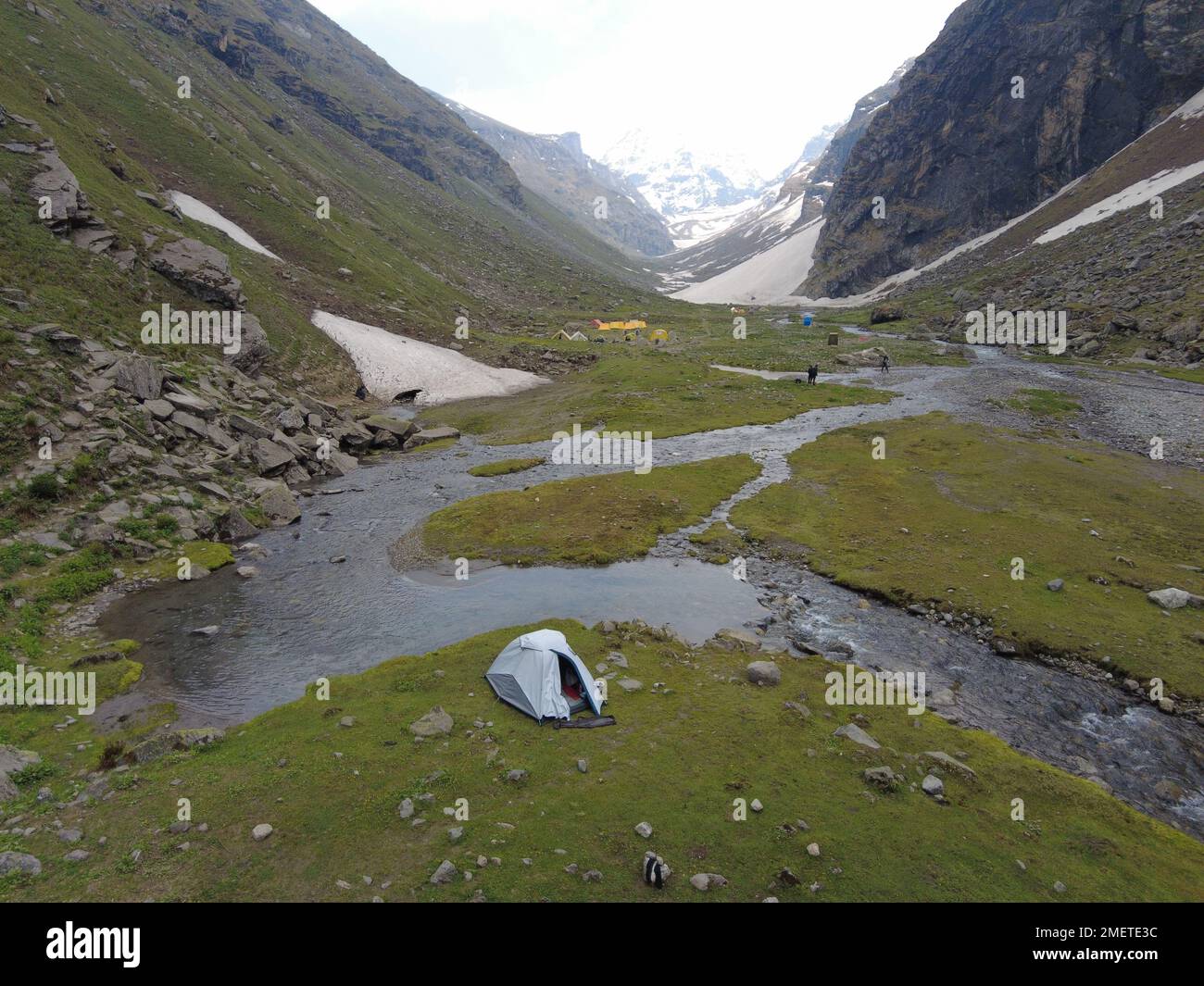 Himachal Pradesh, India - June 8th, 2022 : Landscapes of Hampta Pass ...