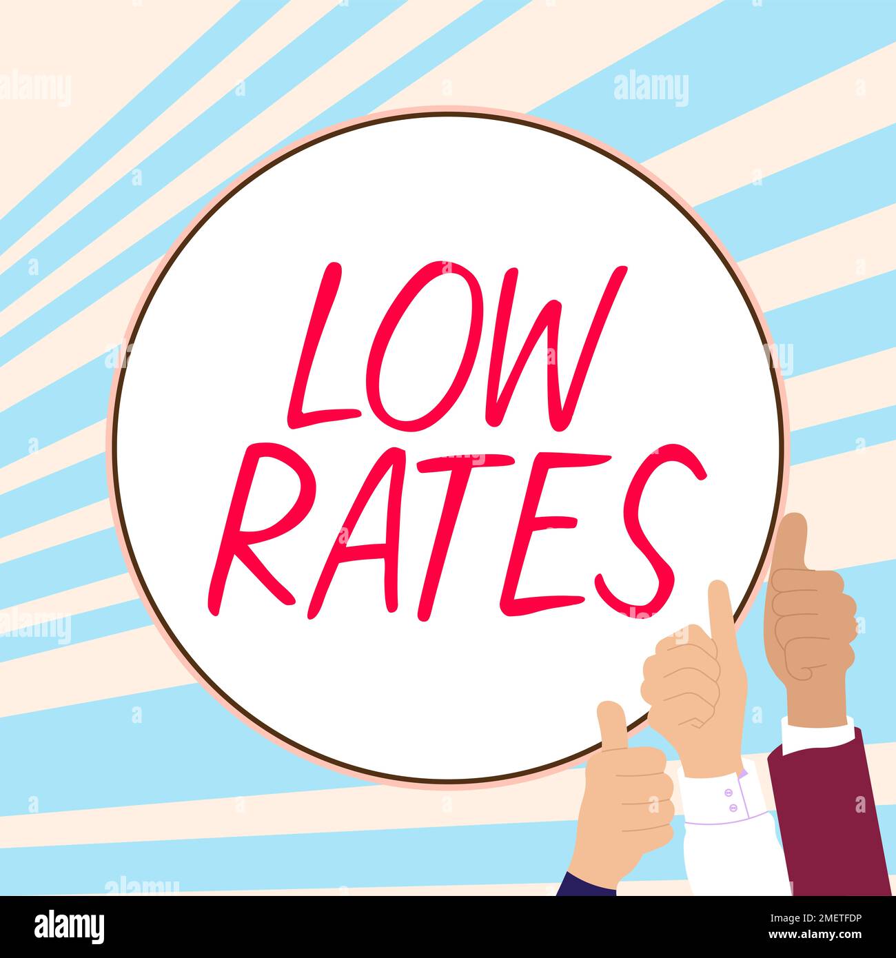 Conceptual caption Low Rates. Word for A cost of an item or service ...