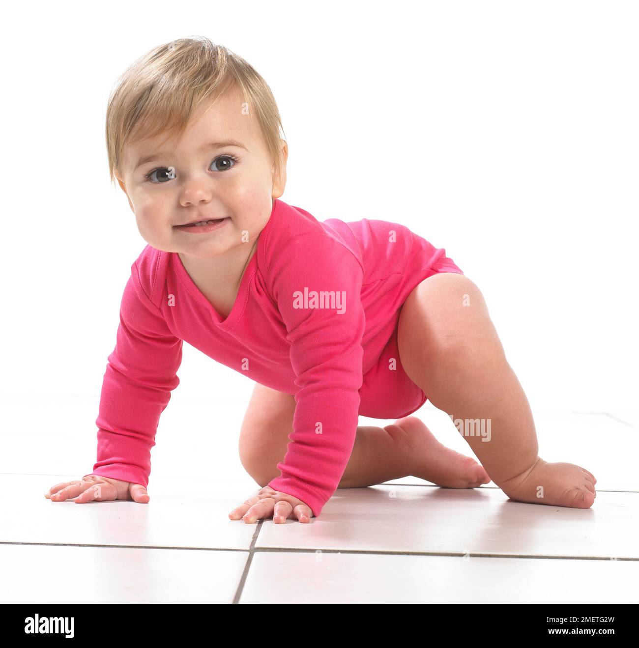 Blonde baby girl hi-res stock photography and images - Alamy