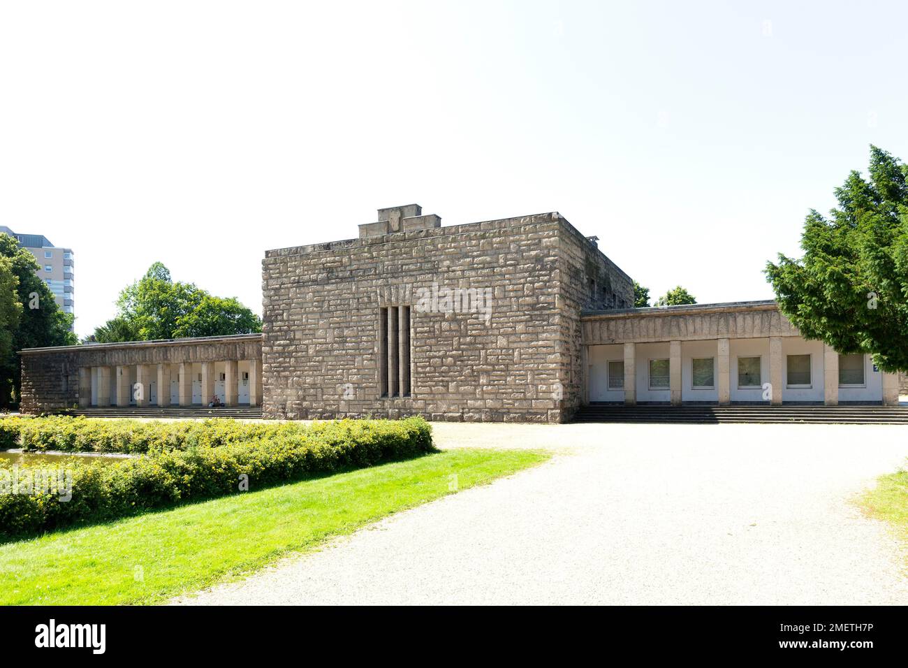 Old mourning hall from 1925, Parkfriedhof, architect Ernst Bode, Essen ...