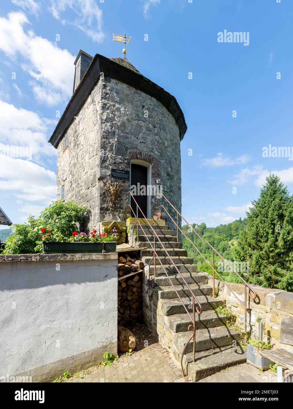Green Tower from the 13th century, part of the medieval city ...