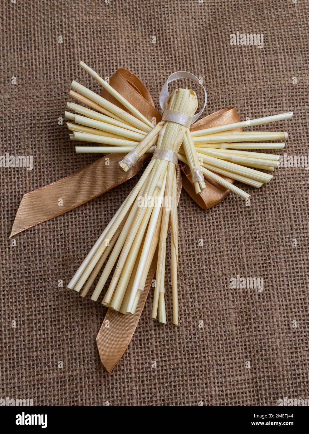 Handmade christmas decoration angel from straw, traditional souvenir ...