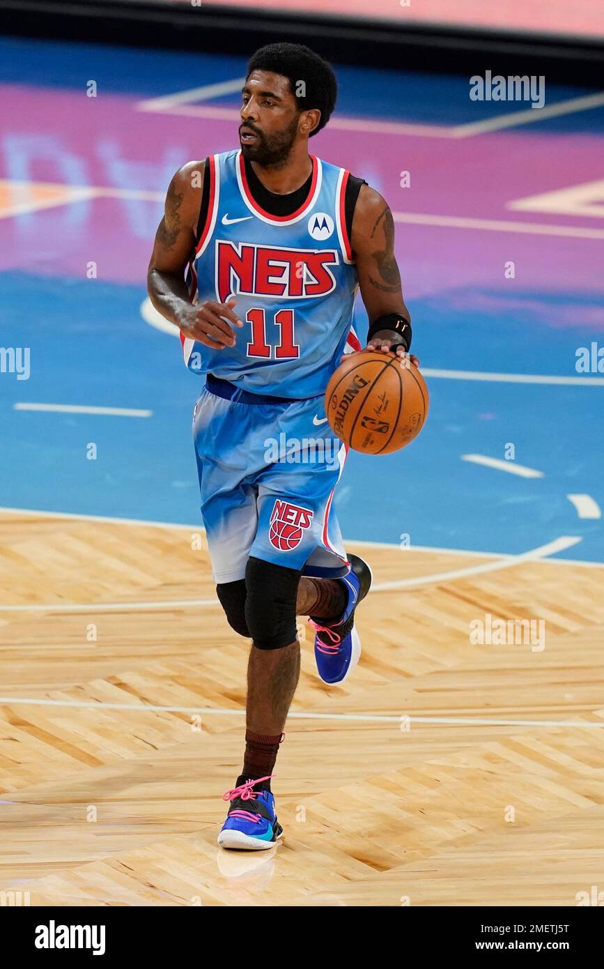 Brooklyn Nets' Kyrie Irving (11) during the first half of an NBA ...