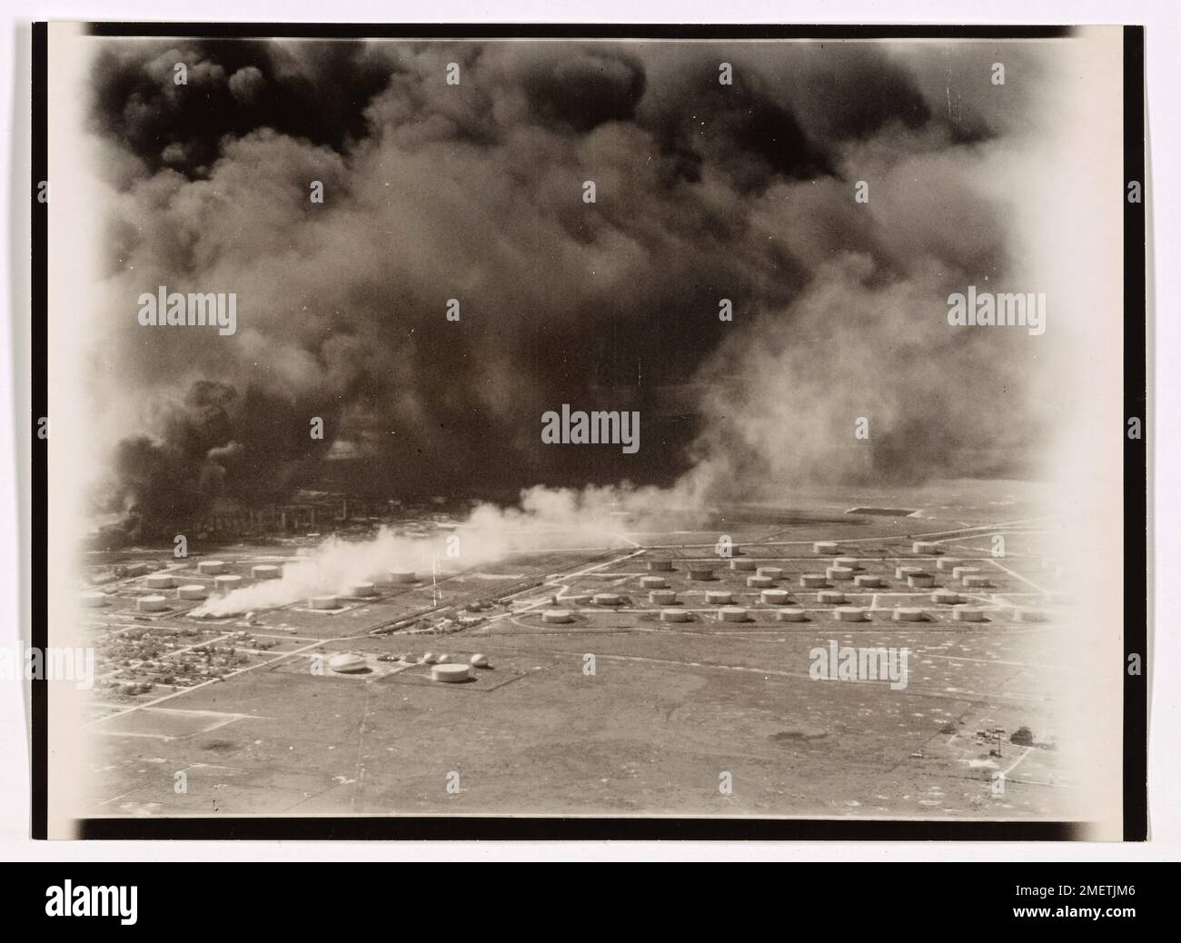 An aerial view of the devastating fire that broke out in Texas City ...
