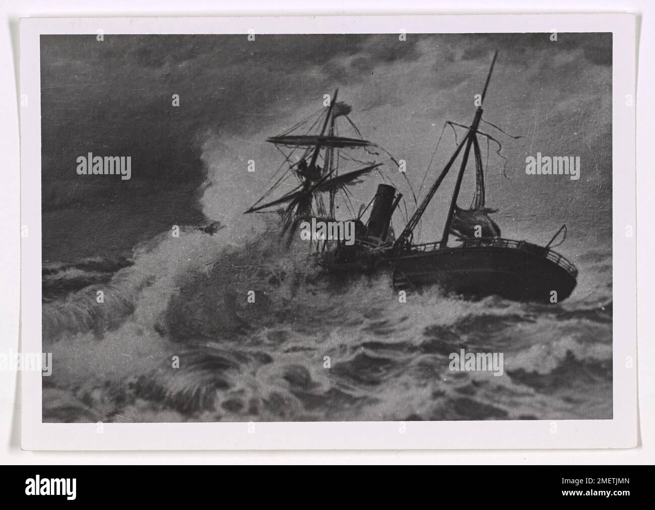 A historical slide from the U.S. Life-Saving Service, circa 1880 ...