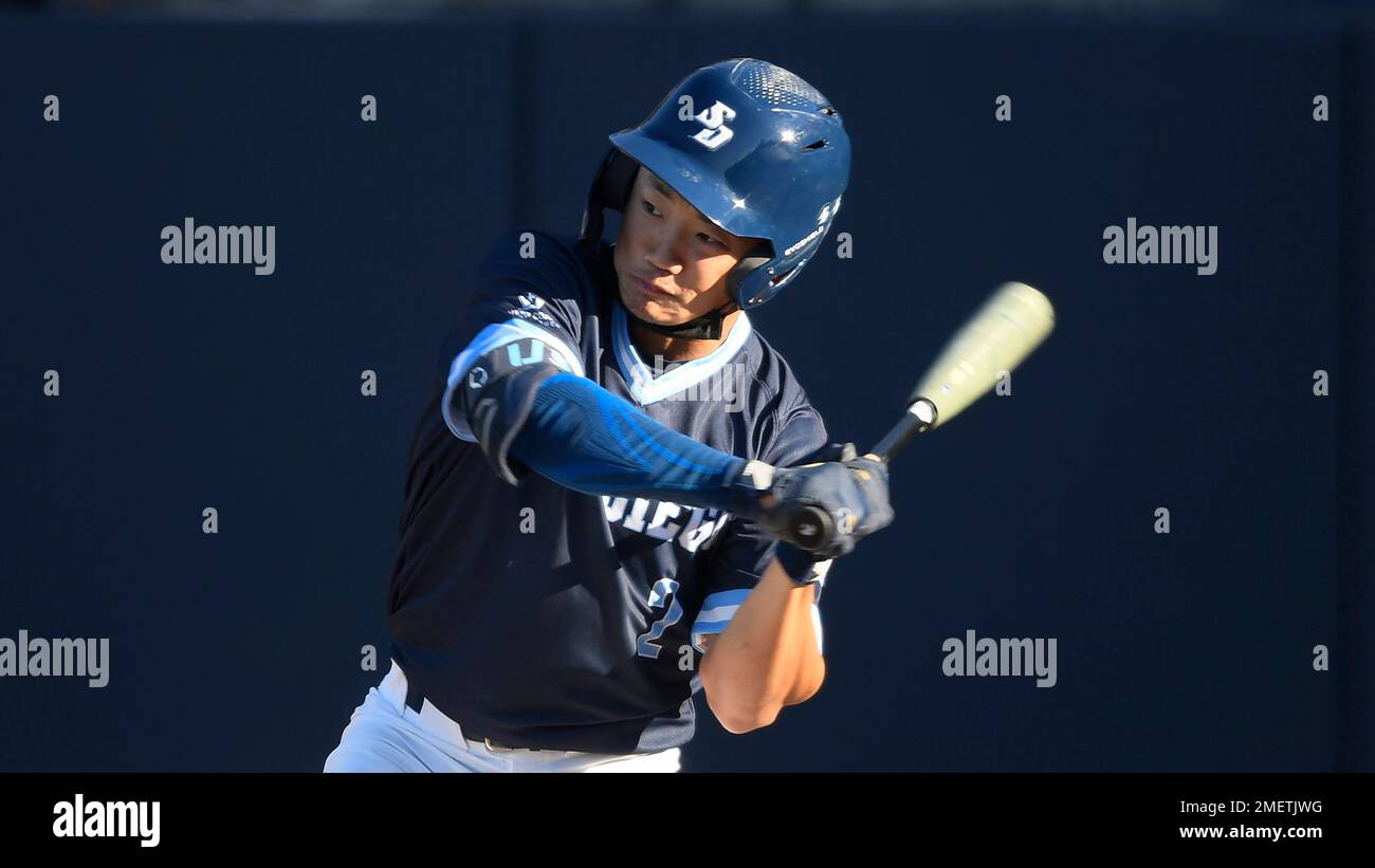 San Diego's Tora Otsuka plays during an NCAA baseball game against ...