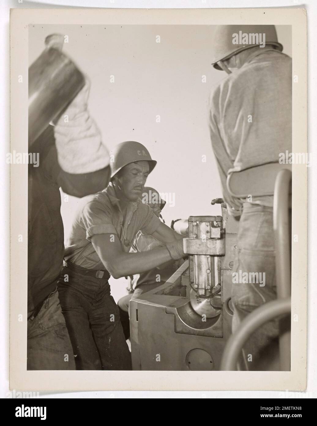 Actor Cesar Romero is photographed aboard a Coast Guard-manned ...