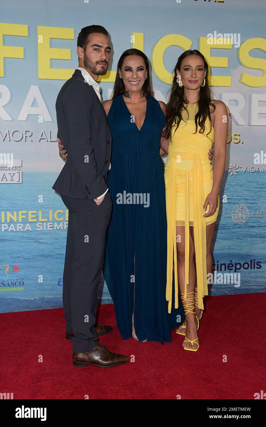 January 23, 2023, Mexico City, Mexico: Michel Duval, Consuelo Duval, Paly Duval attend Infelices ...