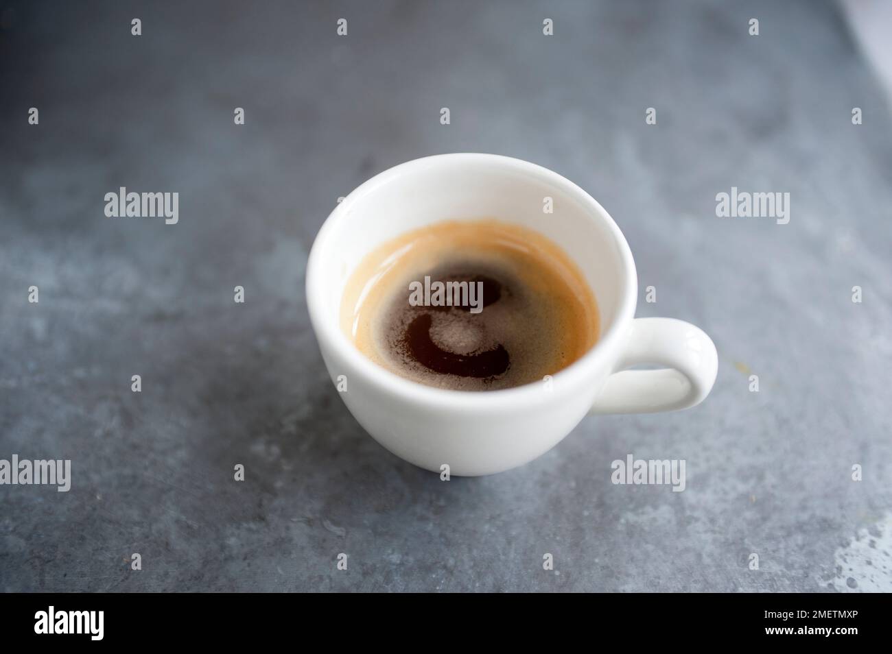 Cup of bad espresso coffee Stock Photo - Alamy