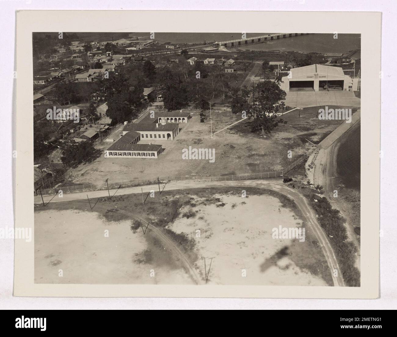 An aerial view of the U.S. Coast Guard Air Station in Biloxi ...