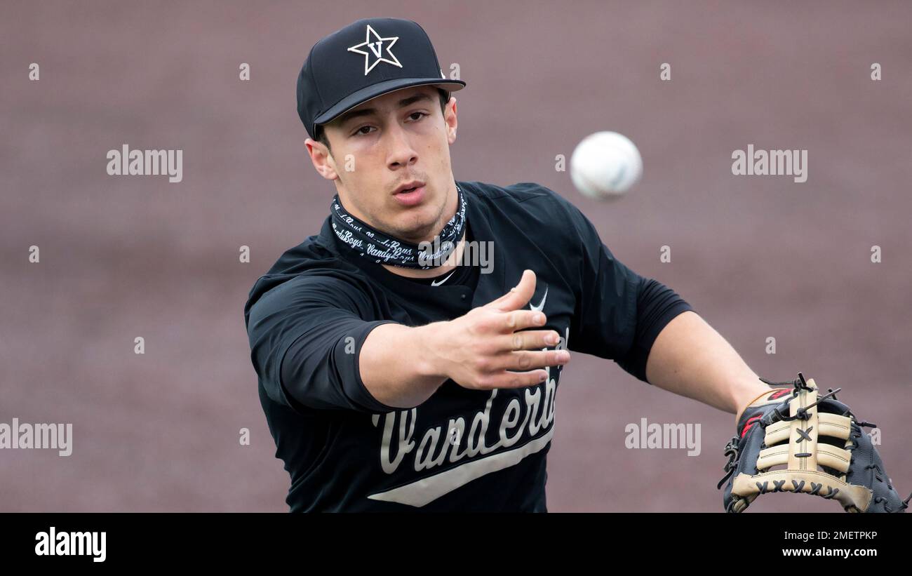 Vanderbilt's Dominic Jack Bulger at a NCAA baseball game on Saturday ...