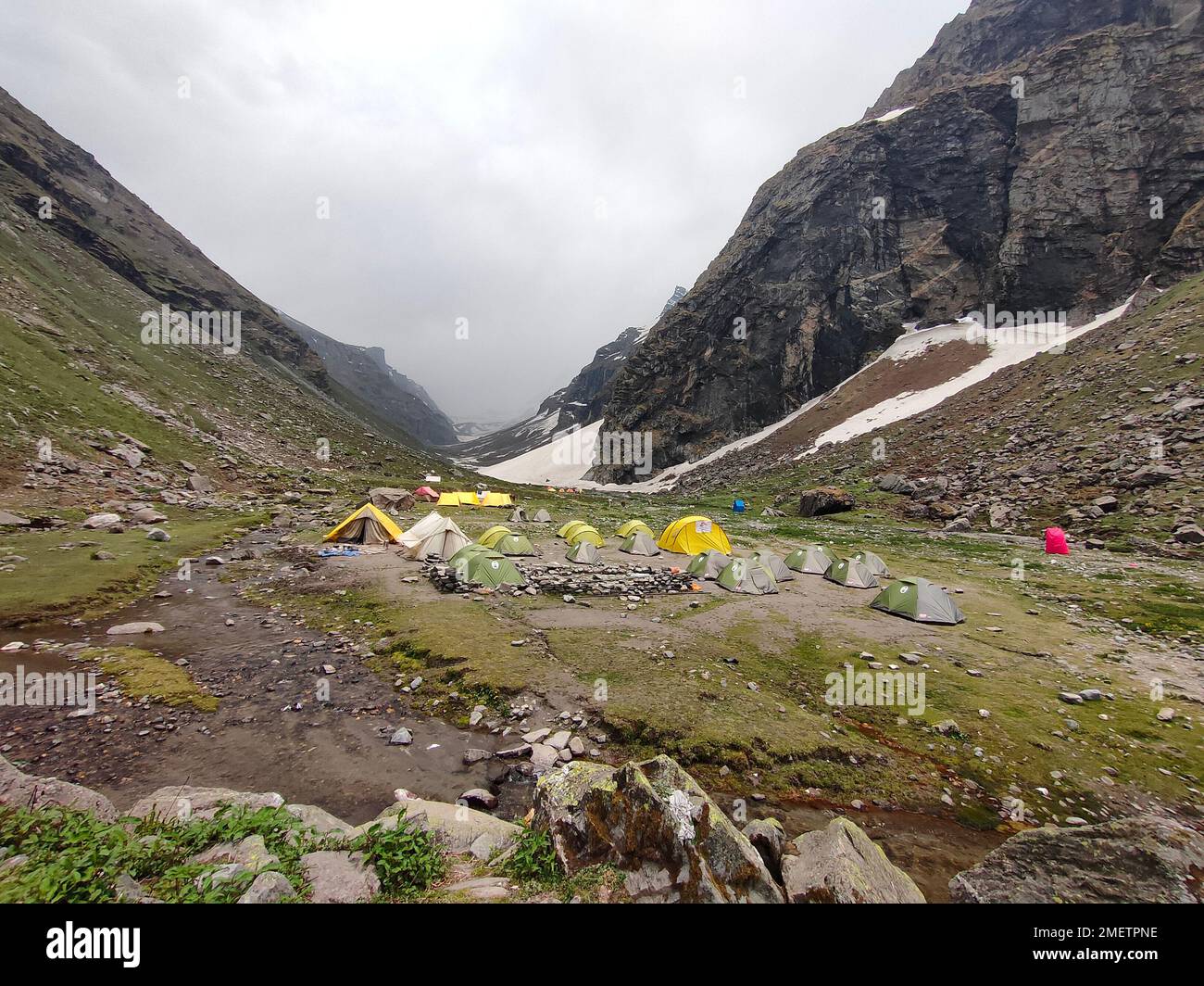 Himachal Pradesh, India - June 8th, 2022 : Landscapes of Hampta Pass ...