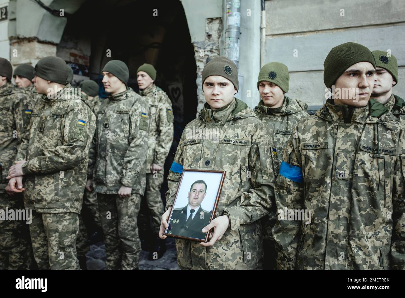 Funeral of Oleg Yashchishin, Kirilo Vishivaniy, Sergey Melnik and ...