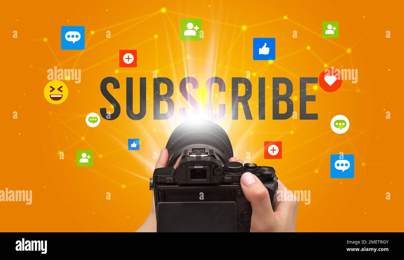 Using camera to capture social media content Stock Photo - Alamy