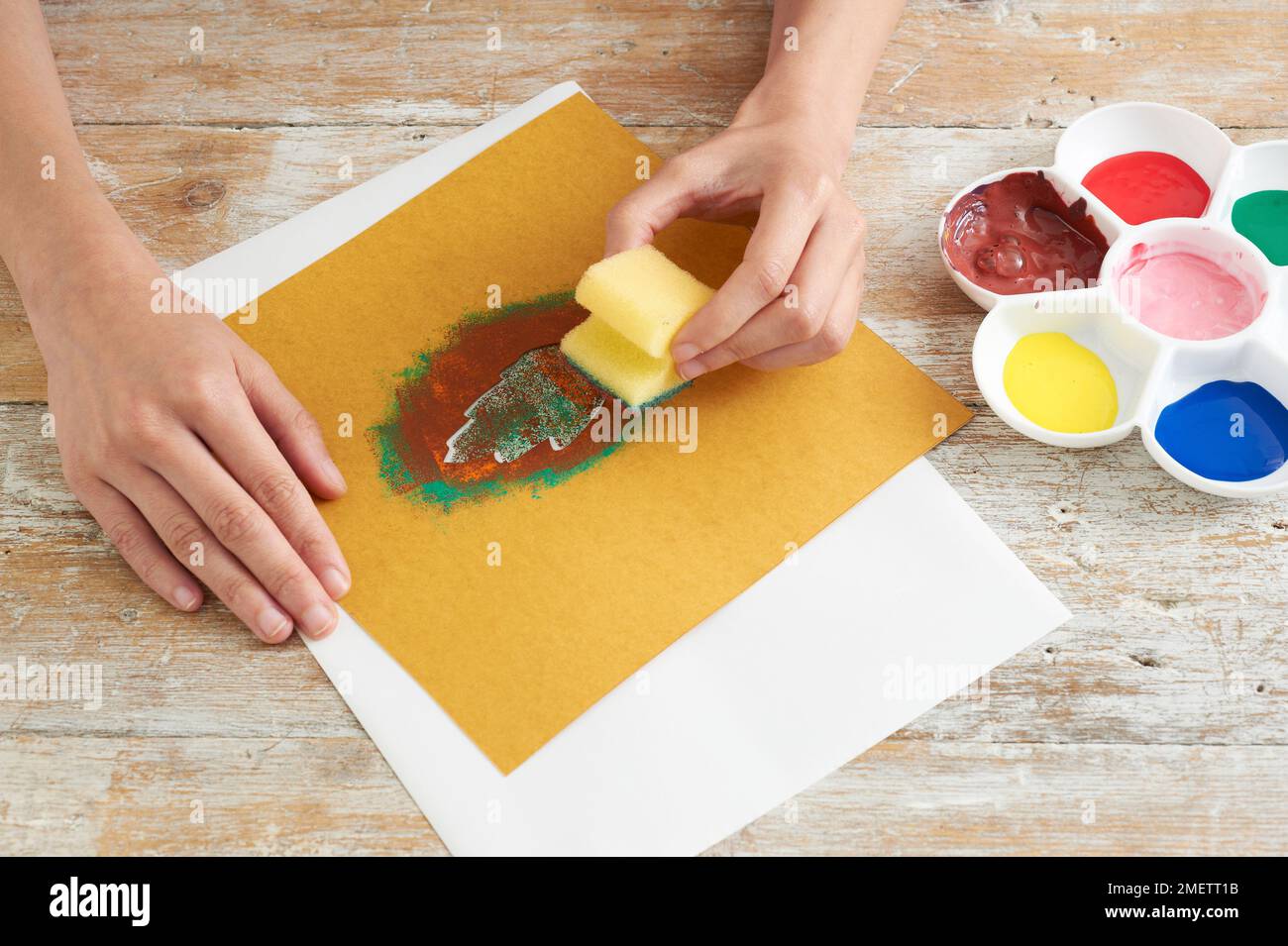 Hand stencil art hi-res stock photography and images - Alamy