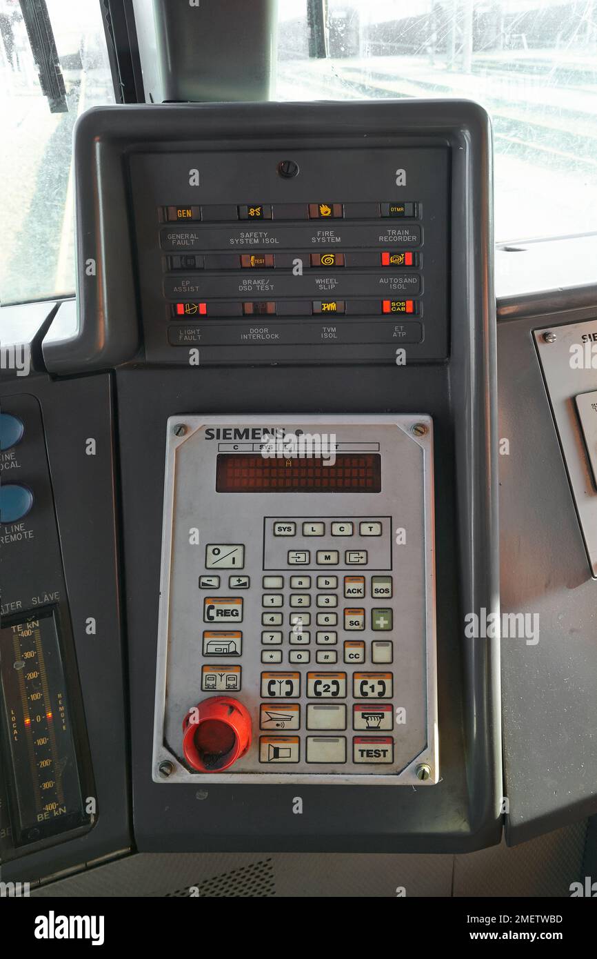 Diesel locomotive cab interior hi-res stock photography and images - Alamy