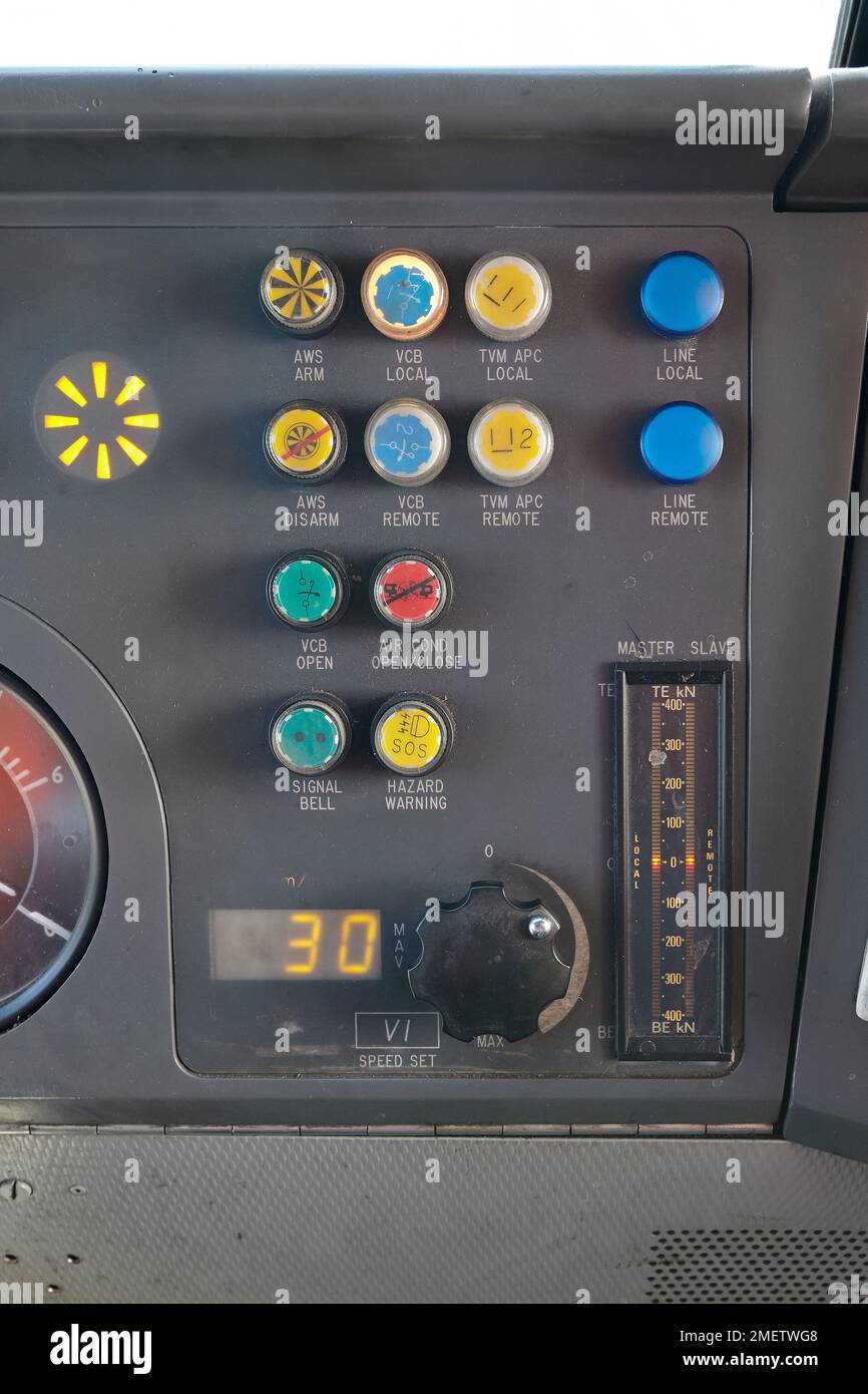 Diesel locomotive cab interior hi-res stock photography and images - Alamy