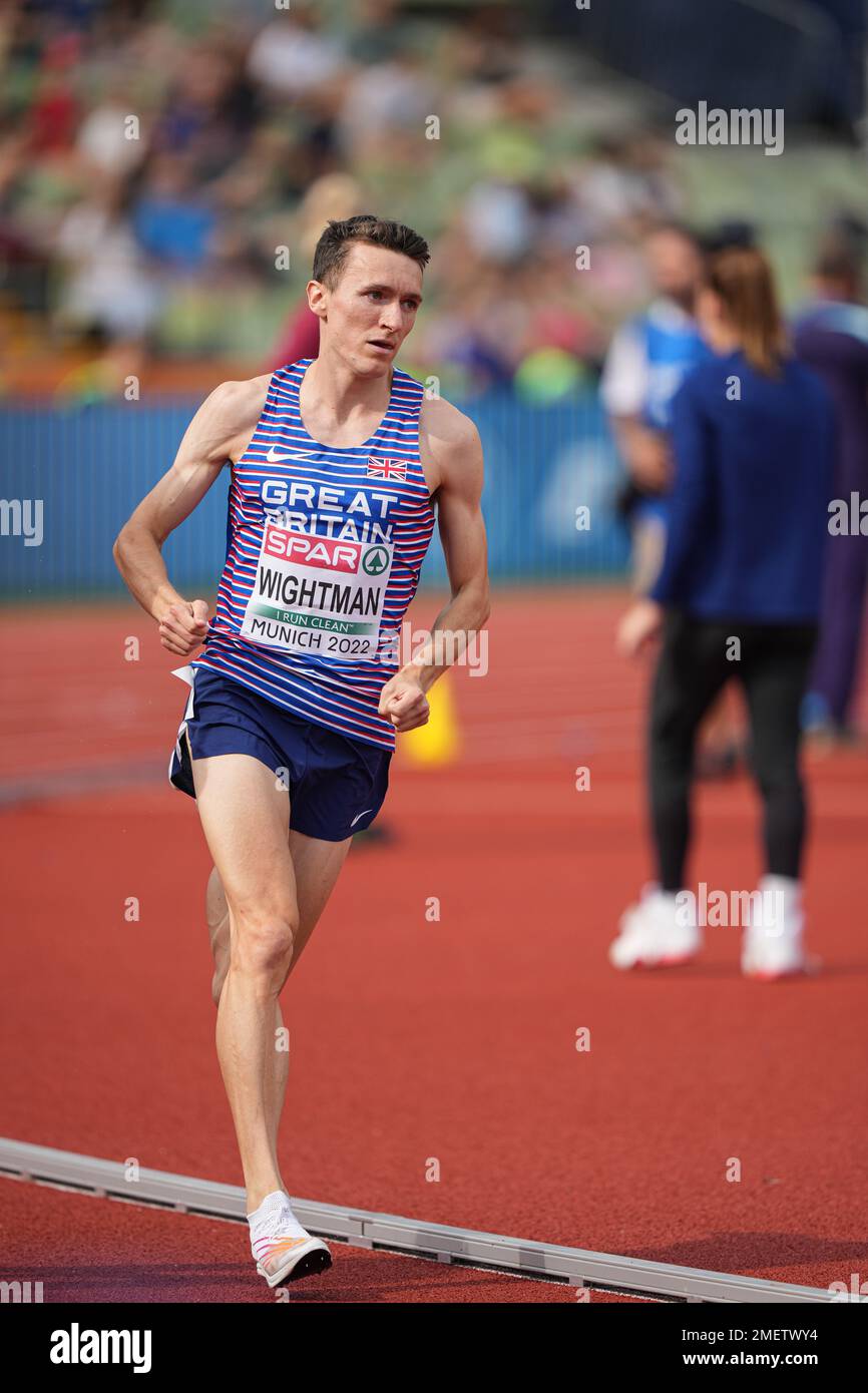 Jake Wightman participating in the 800 meters of the European Athletics ...