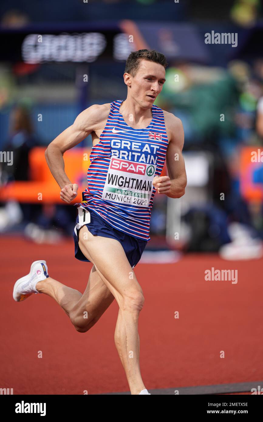 Jake Wightman participating in the 800 meters of the European Athletics ...