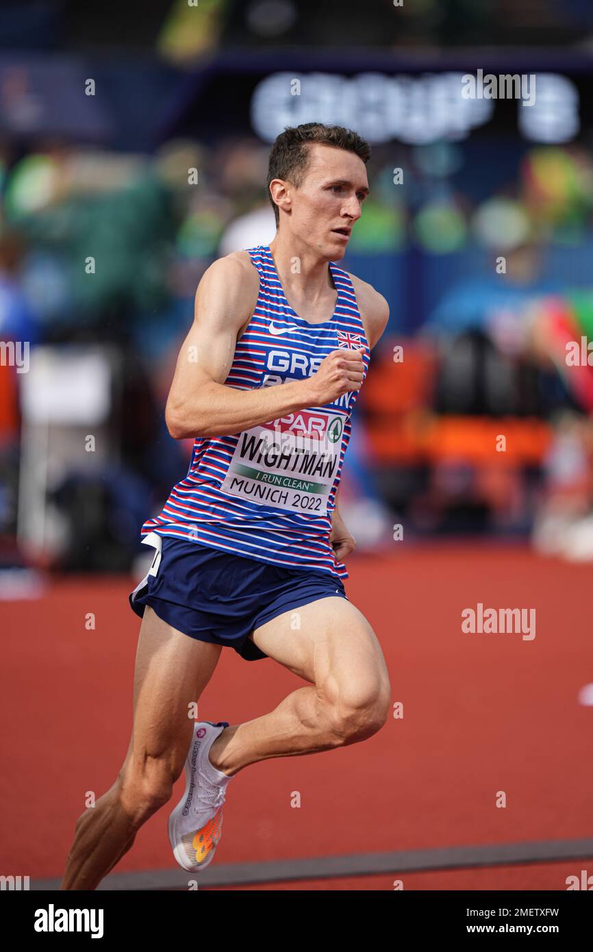 Jake Wightman participating in the 800 meters of the European Athletics ...