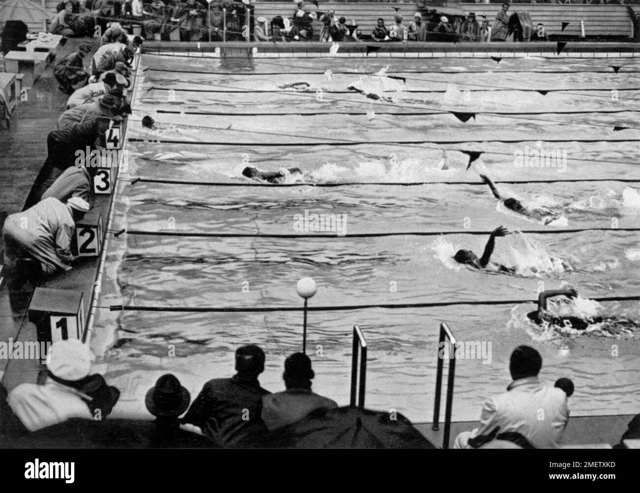 Swimming, world record Adolf Kiefer, USA won the 100 m backstroke on ...
