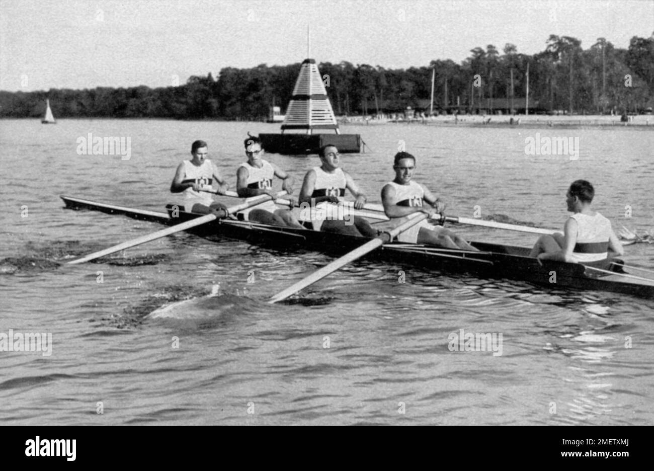 Rowing, Maier, Volle, Gaber and Soellner (Germany) won in the coxed ...