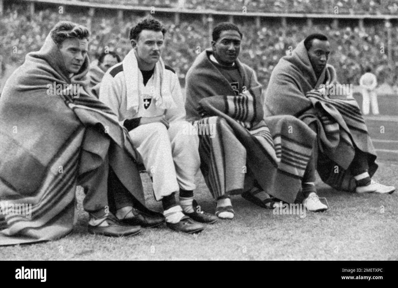 100 m sprinter Black and White Stock Photos & Images - Alamy