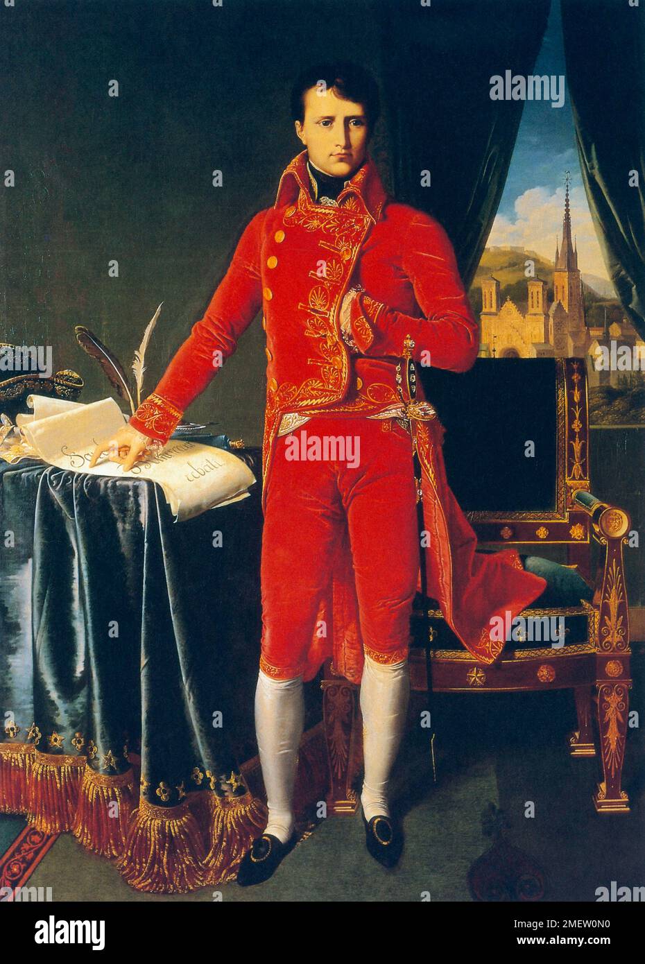 Napoleon Bonaparte as First Consul, Painting by Jean Auguste Dominique ...